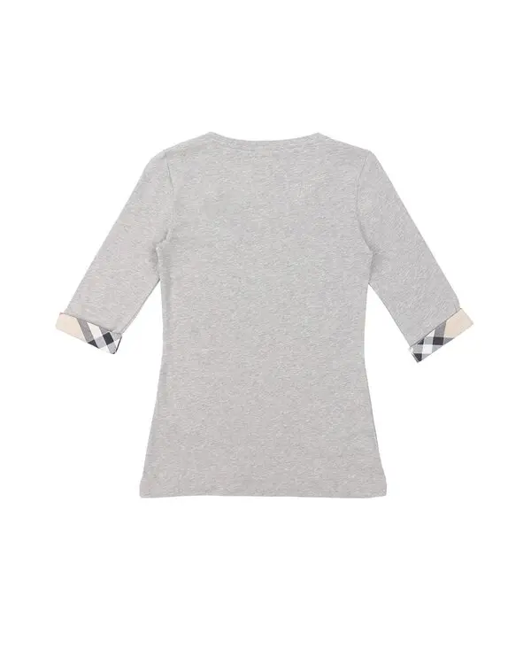 Burberry Classic Checked Sleeve T-shirt
