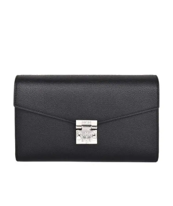 Mcm Litchi Emblem Single Shoulder Bag