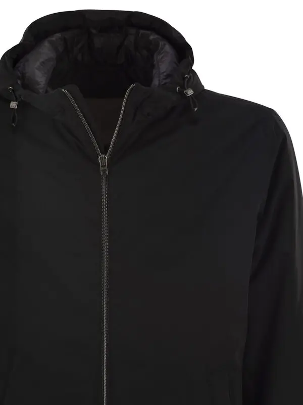 Herno Hooded Casual Jacket - Black