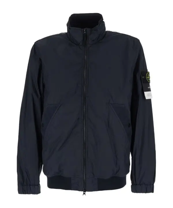 Stone Island Crinkle Reps Ny Zip Jacket - Blue