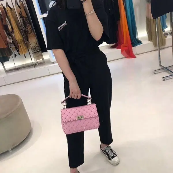 Valentino Garavani Medium Rockstud Spike Shoulder Bag