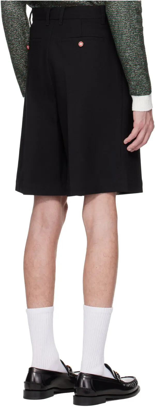 Casablanca Chicano Pleated Shorts - Black