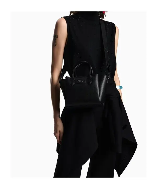 Emporio Armani Top-handle Tote Bag - Black
