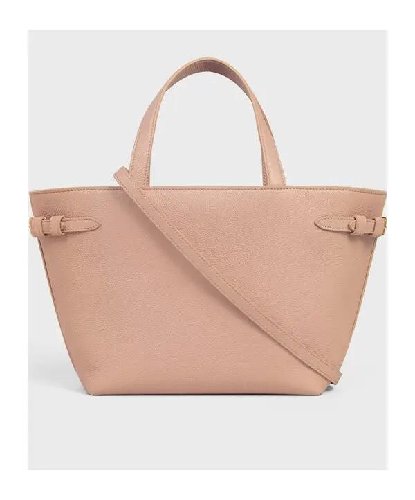 Celine Mini Cabas Anais Grained Calfskin Bag - Nude