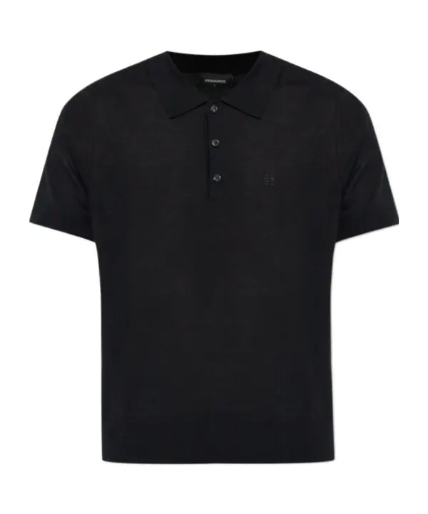 Dsquared2 Short Sleeve Knit Polo Shirt