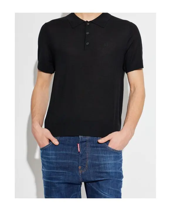 Dsquared2 Short Sleeve Knit Polo Shirt