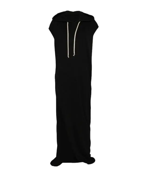 Rick Owens Edfu T Drawstring Maxi Dress - Black