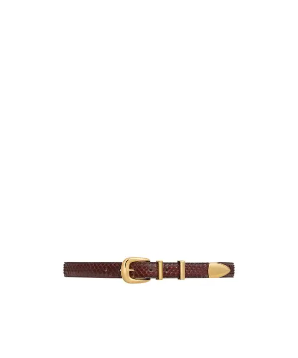 Celine Medium Western Belt - Brown