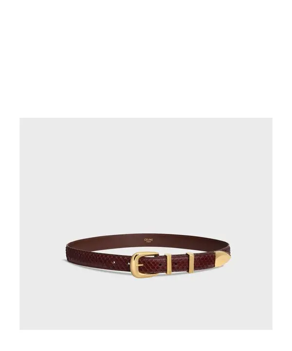 Celine Medium Western Belt - Brown