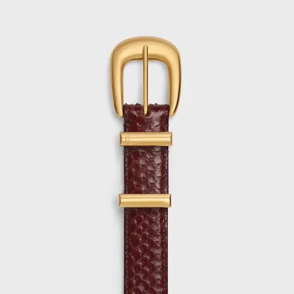 Celine Medium Western Belt - Brown