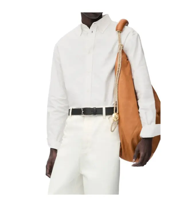 Loewe Logo Embroidered Long-sleeved Shirt