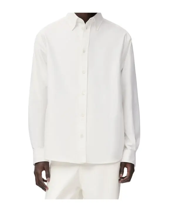 Loewe Logo Embroidered Long-sleeved Shirt