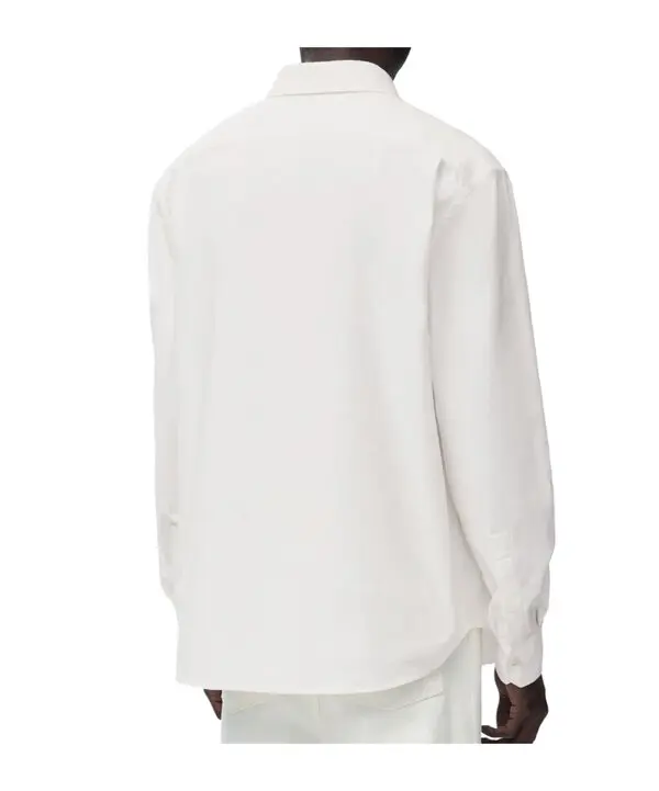 Loewe Logo Embroidered Long-sleeved Shirt