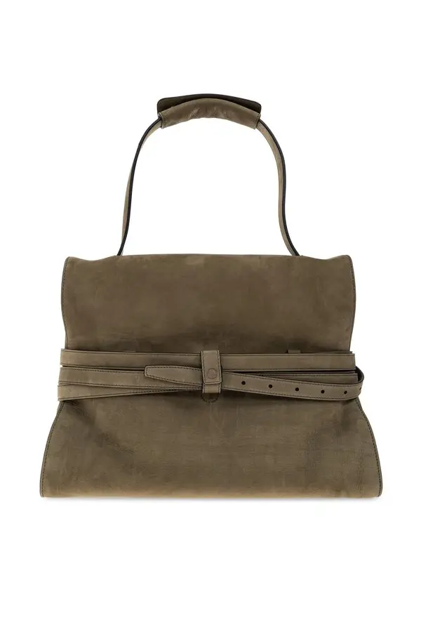 Moschino Tie Detailed Shoulder Bag - Brown