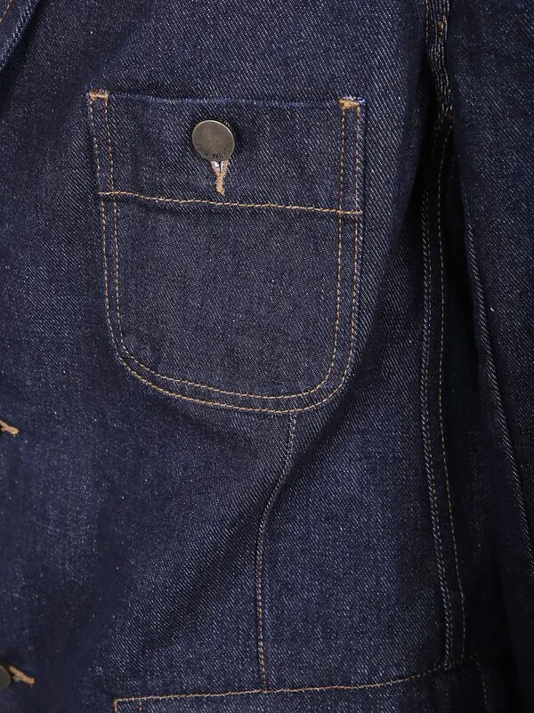 UMA WANG Long-sleeved Denim Jacket - Blue