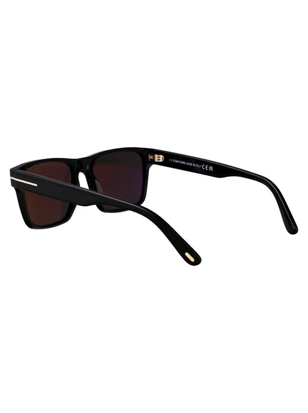 TOM FORD Calder Square Frame Sunglasses - Black