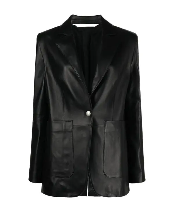 Palm Angels Leather Track Blazer