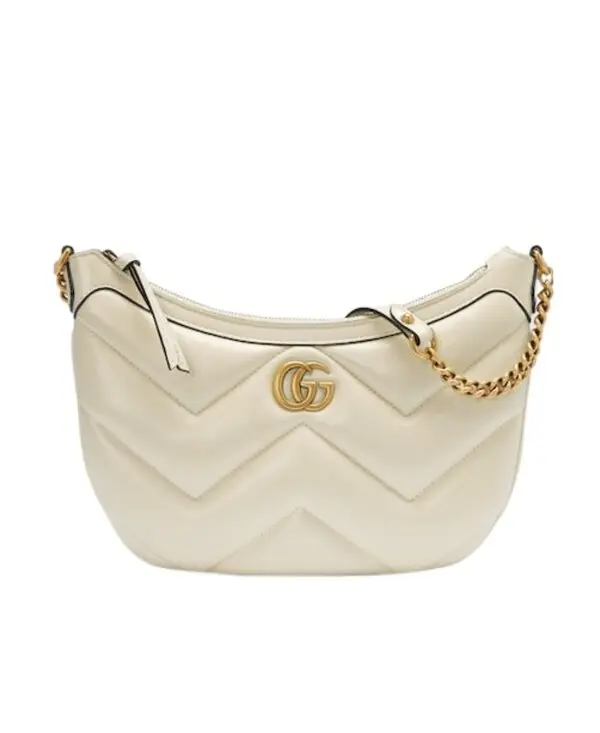 Gucci Gg Marmont Small Shoulder Bag - White