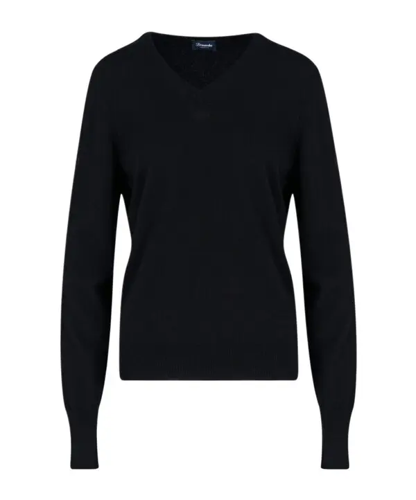 DRUMOHR V-neck Knit Sweater - Black