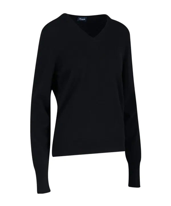 DRUMOHR V-neck Knit Sweater - Black
