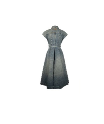 Dior Mid-length Flared Dress With Embroidered Bee And Cd Logo