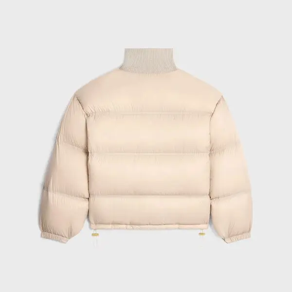 Celine Puffer Jacket In Light Nylon
