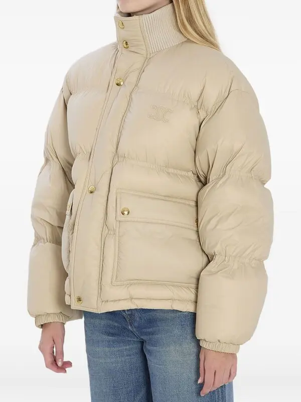 Celine Puffer Jacket In Light Nylon