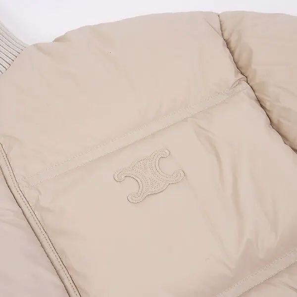Celine Puffer Jacket In Light Nylon