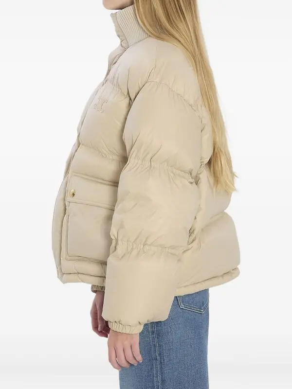 Celine Puffer Jacket In Light Nylon