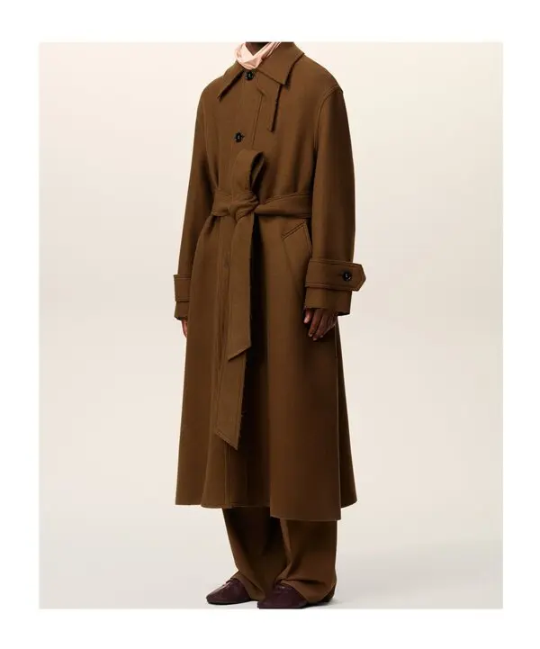 AMI Paris Belted Trench Coat