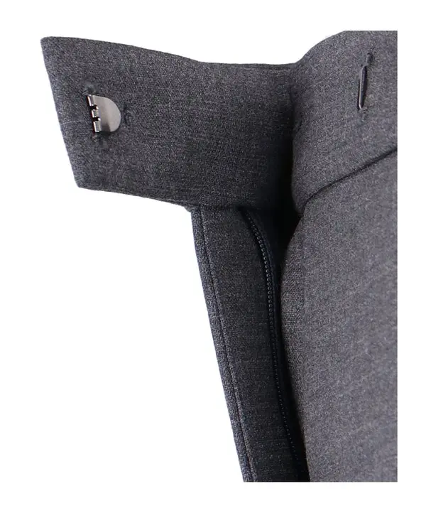 Incotex High-waisted Casual Pants With Ankle Slits - Gray