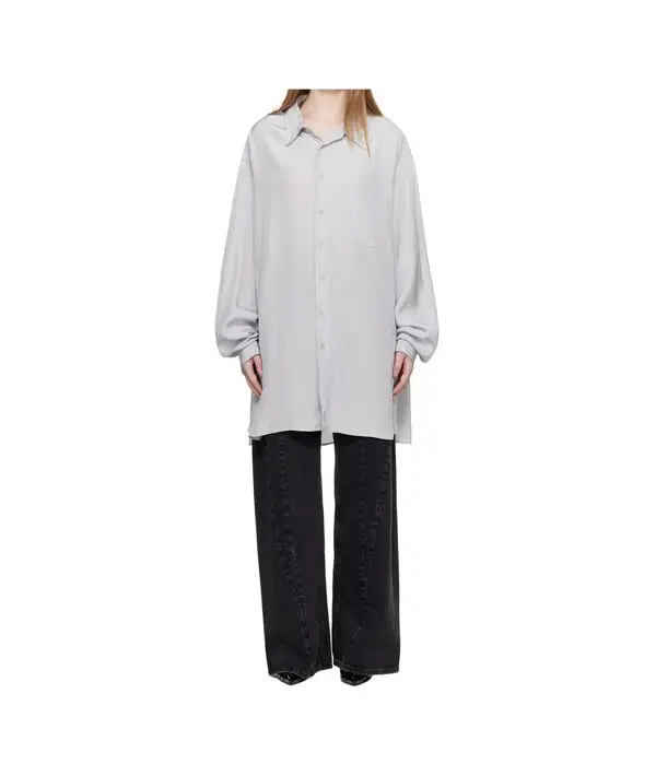 MAISON MARGIELA Long Sleeve Buttoned Shirt - Grey