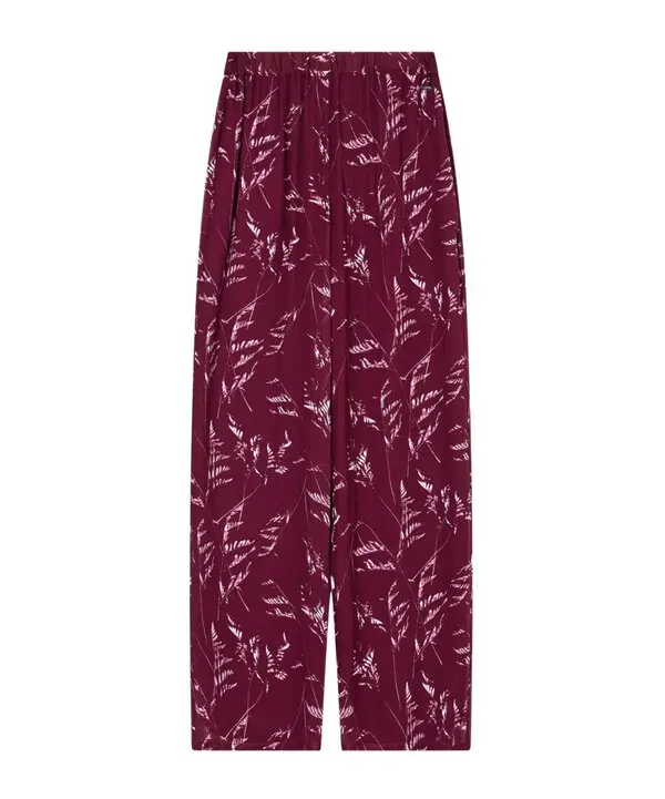 Armani Exchange Foliage-print Wide Leg Trousers