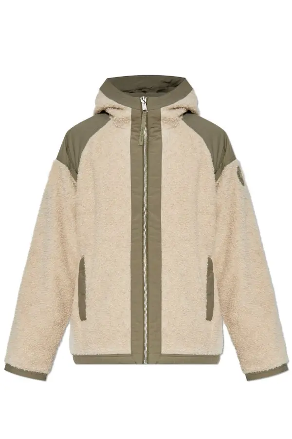 Canada Goose Logo-patch Fleece Jacket - Lighttansmokeysage