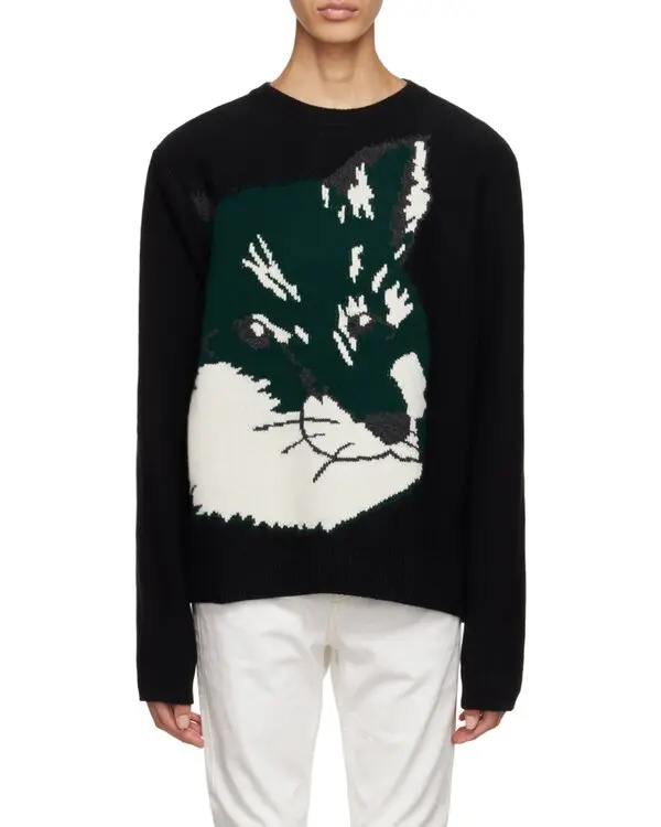 Maison Kitsuné Fox Head Jacquard Jumper