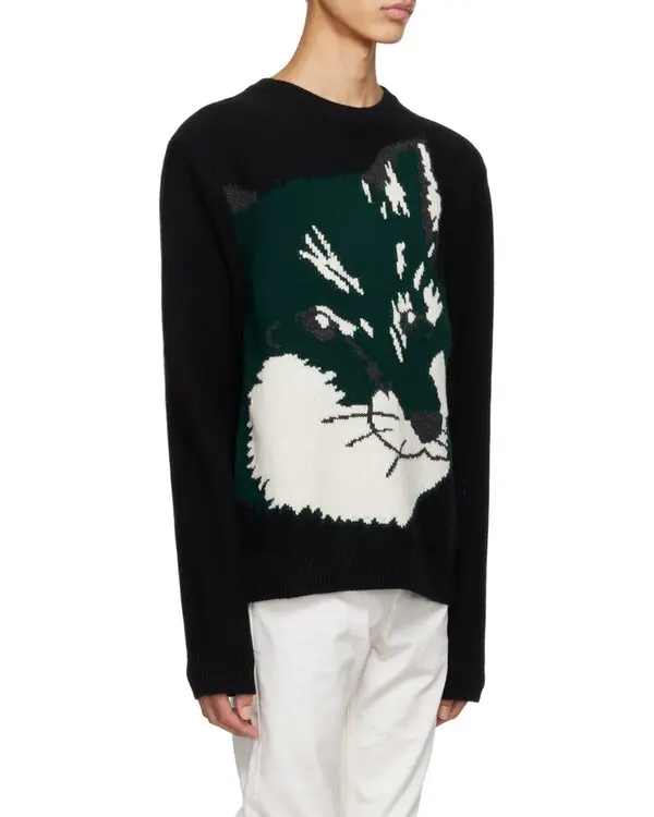 Maison Kitsuné Fox Head Jacquard Jumper