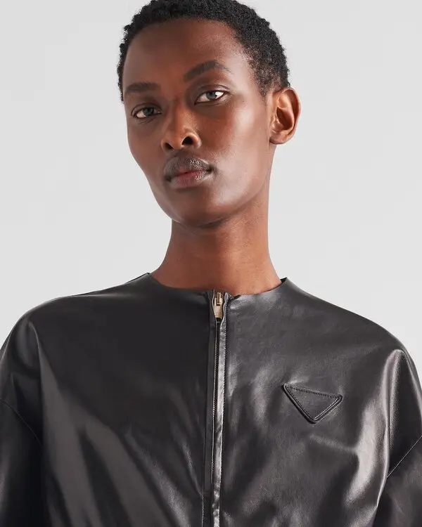 Prada Nappa Leather Bomber Jacket
