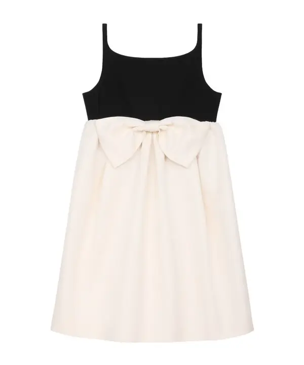 Celine Muguet Dress In Double Wool Crêpe
