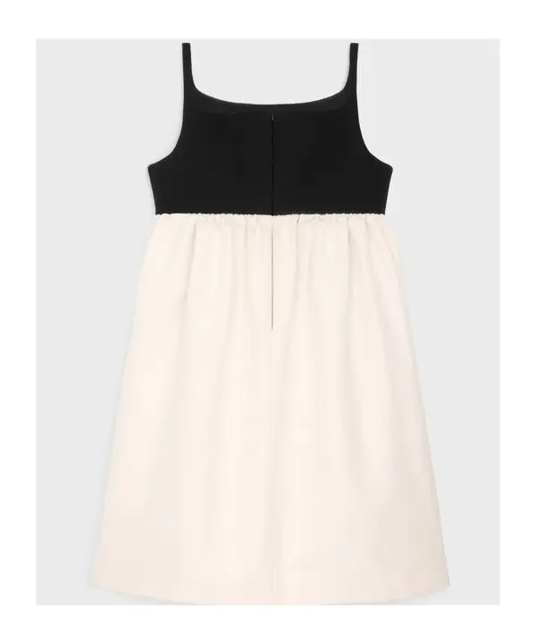 Celine Muguet Dress In Double Wool Crêpe