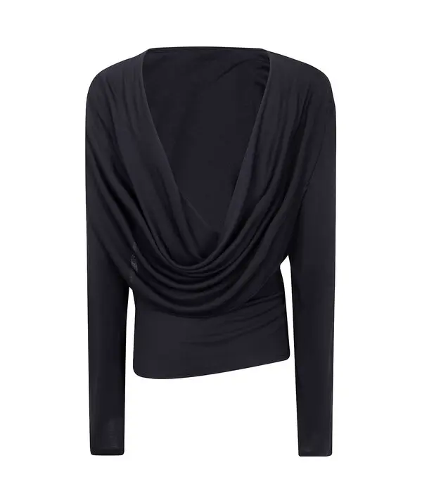 Jacquemus Draped Long Sleeve Top