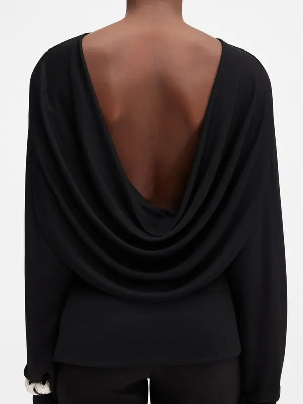 Jacquemus Draped Long Sleeve Top