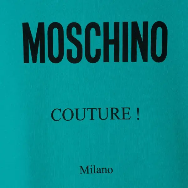 Moschino Organic Cotton Logo Print Sweatshirt