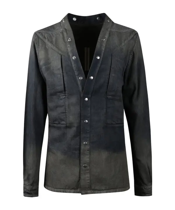 Rick Owens Concordians Larry Fogpocke Denim Shirt