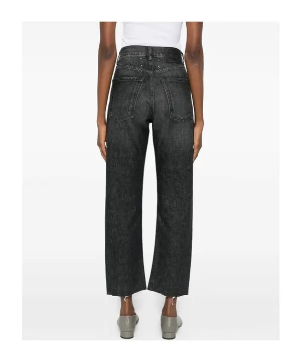 MAISON MARGIELA Straight-leg Frayed Hem Jeans