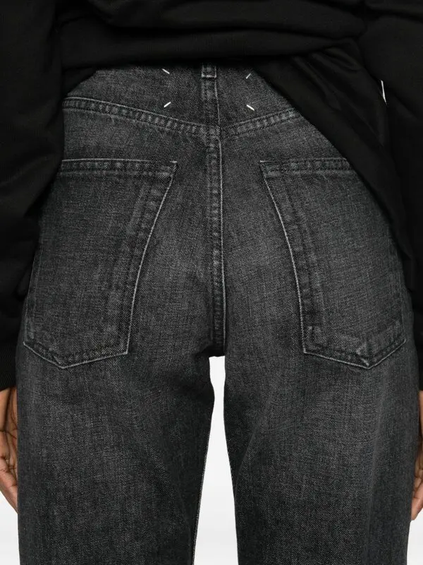MAISON MARGIELA Straight-leg Frayed Hem Jeans