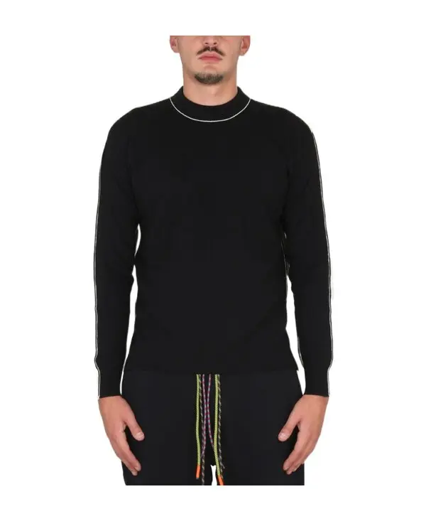 AMBUSH Colour-block Knit Crewneck Sweater - Black