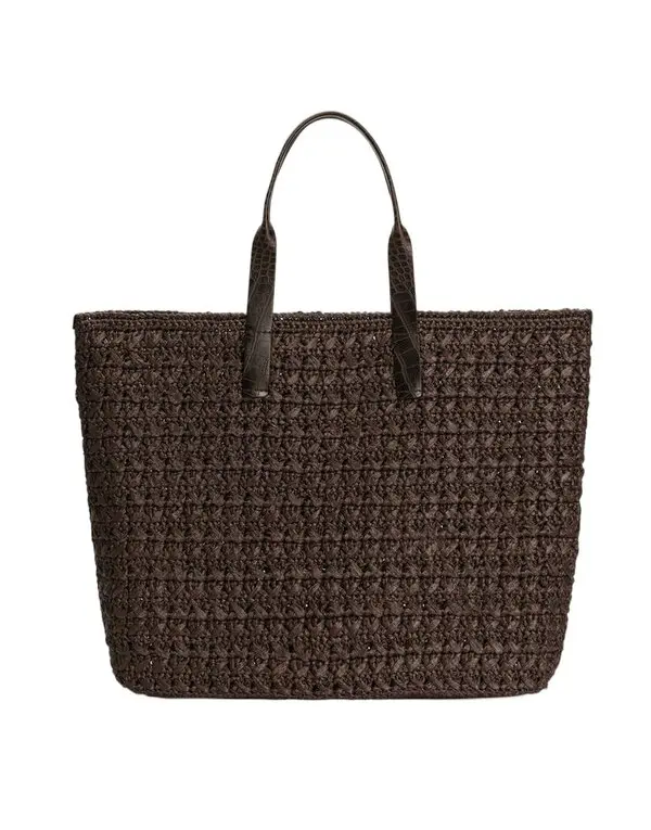 Dolce & Gabbana Crochet Raffia Shopper