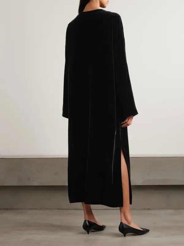 THE ROW Heloise Midi Dress In Velvet