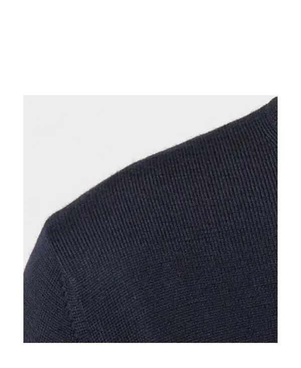 BARBA NAPOLI Crewneck Wool Jumper - Black
