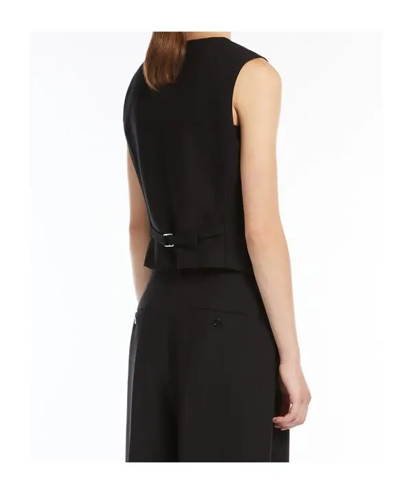 Max Mara Viscose And Linen Canvas Waistcoat
